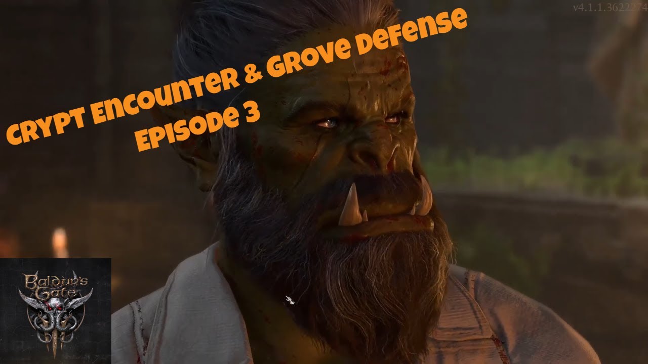 Baldur's Gate 3 Let's Play: Lord Ghanar's Crypt Encounter & Grove Defense - Episode 3 - YouTube