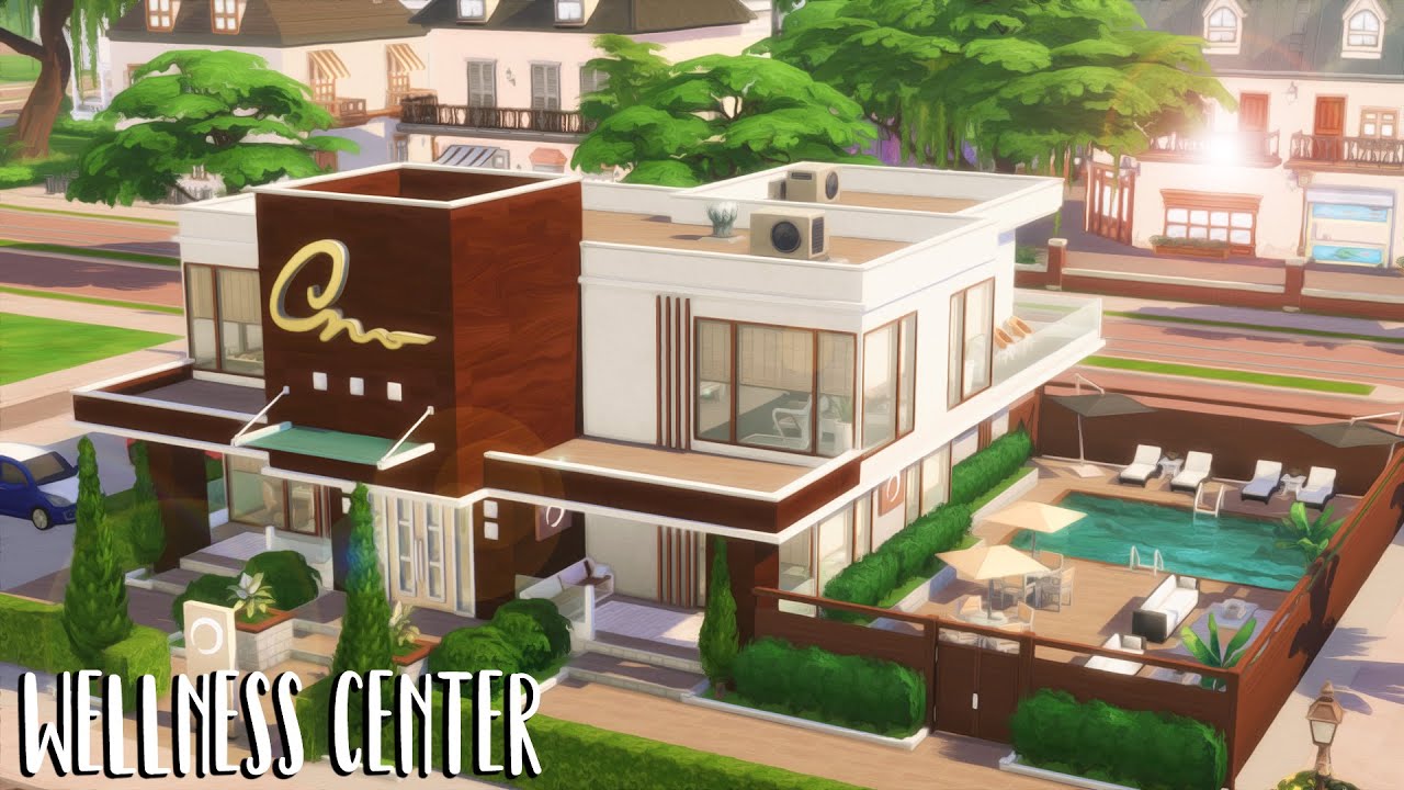 Wellness Center 🧘🏼‍♀️ // Sims 4 Speed Build - YouTube