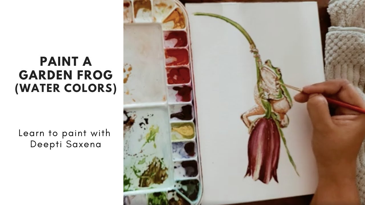 How to paint a Frog in Water Color Perfect for Beginners [Step-by-Step ...