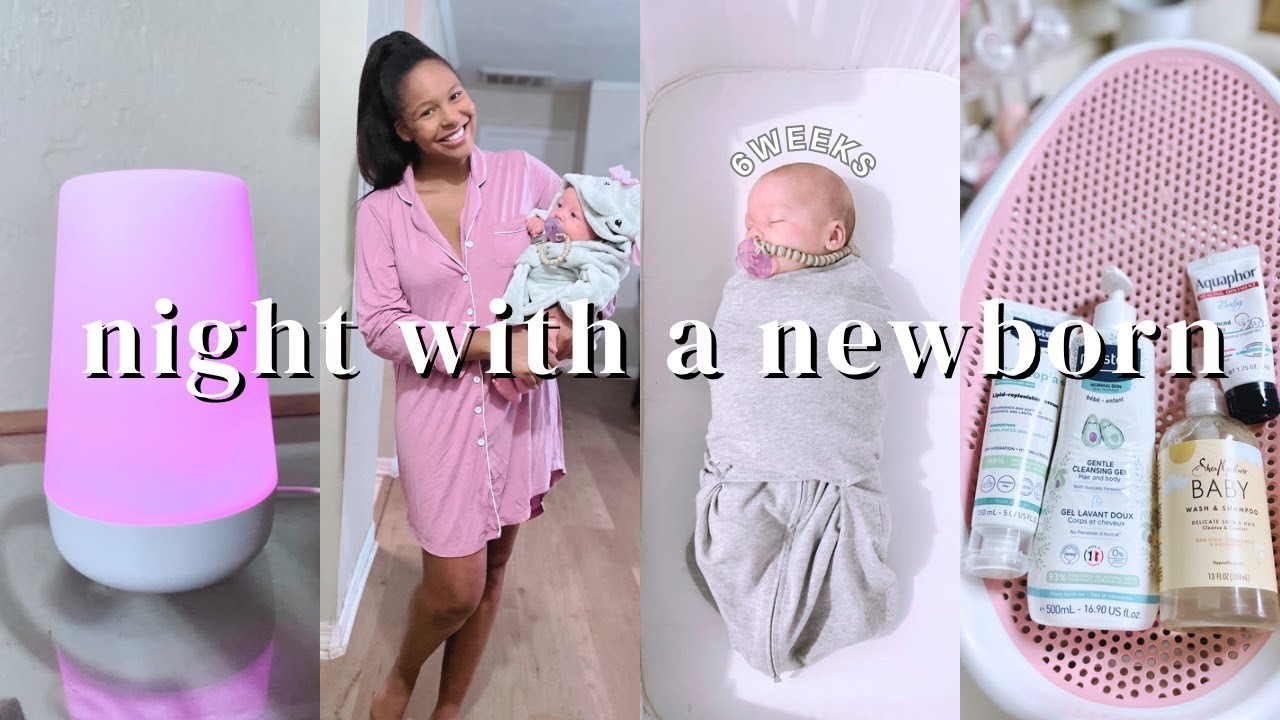 Realistic night with a newborn| night time routine with a newborn|6 ...