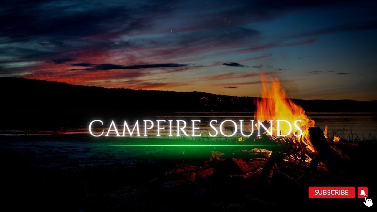 Campfire & River Night Ambience 1 Hour | Nature White Noise for Sleep ...