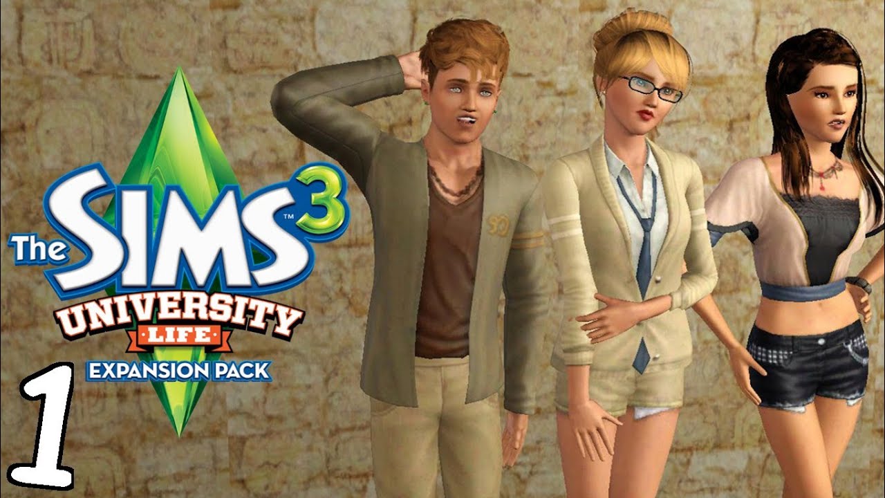 Let's Play: The Sims 3 University Life - (Part 1) - Off To School - YouTube