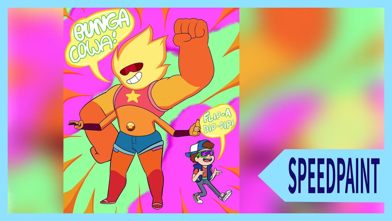Steven Universe/Gravity Falls | Sunstone and Dippy Fresh | SPEEDPAINT ...