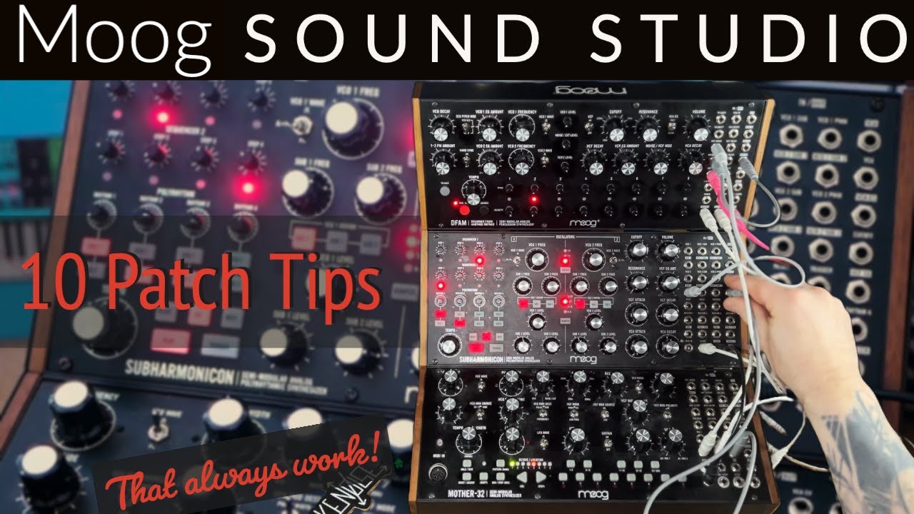 10 Moog Sound Studio Patch tips, that always work! - YouTube
