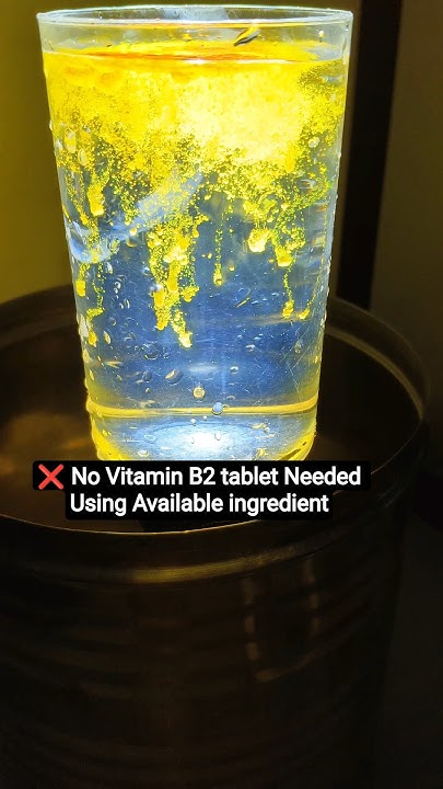 Vitamin B2 Tablet இல்லாம Trending Light செய்யலாம் 🤩|DIY Glow Water Experiment #diy #shorts # ...