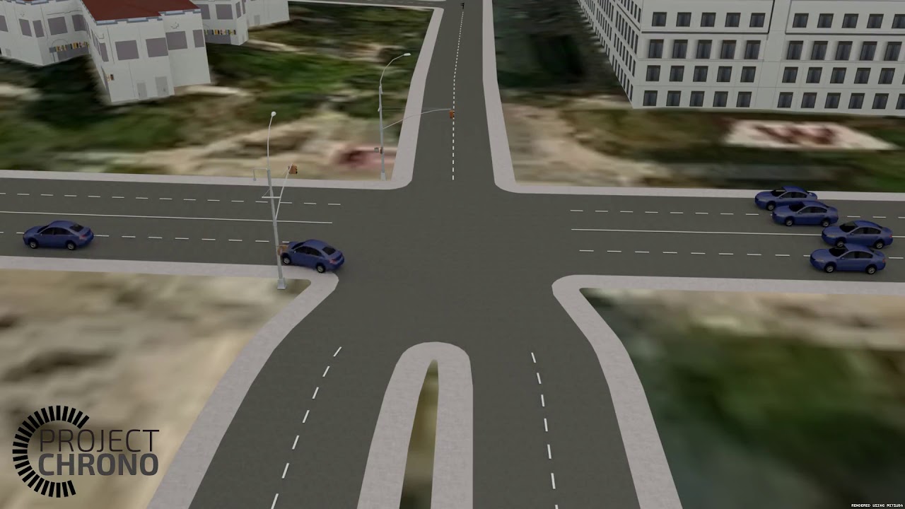 131 Synchrono Intersection with DSRC Side - YouTube