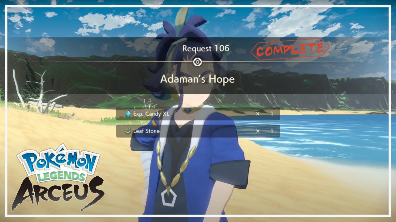 Pokémon Legends Arceus - Request 106 Adaman's Hope - YouTube