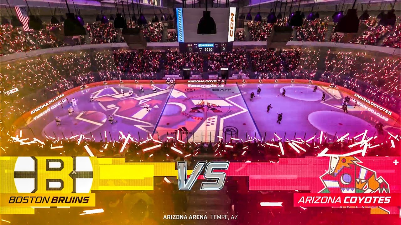 Boston Bruins vs Arizona Coyotes 1/9/2024 NHL 24 Gameplay - YouTube