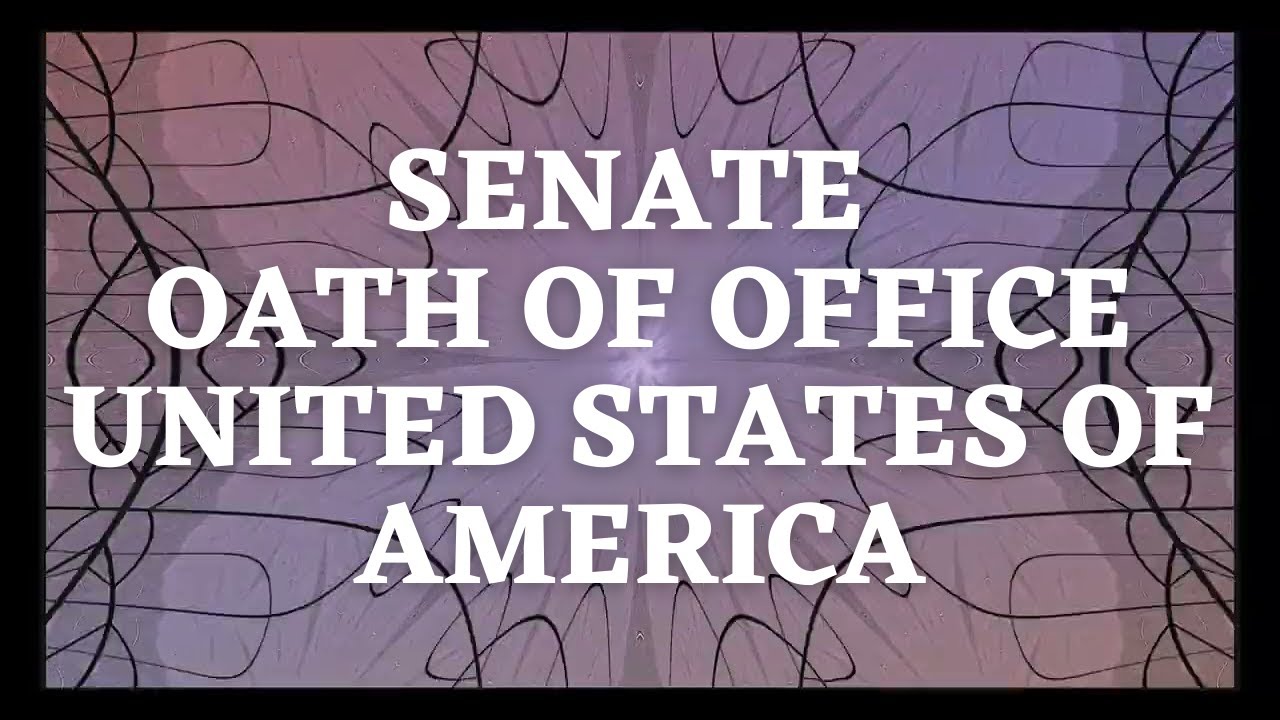 Senate Oath of Office of the United States of America - YouTube