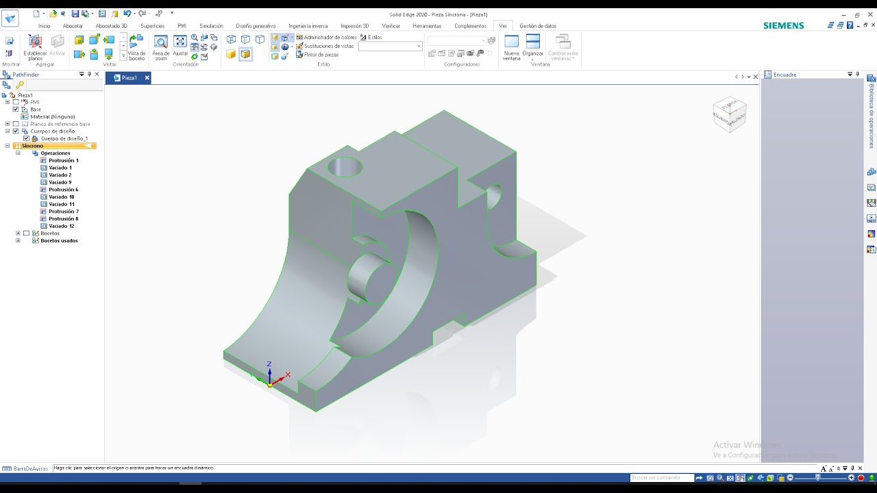 Soporte para herramientas EXAMEN Solid Edge 2020 - YouTube