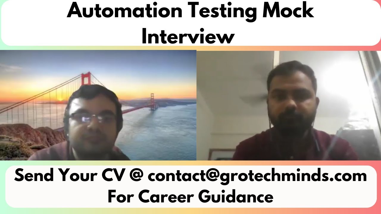 Sdet Mock Interview Live Mock Interview With Experts 6904