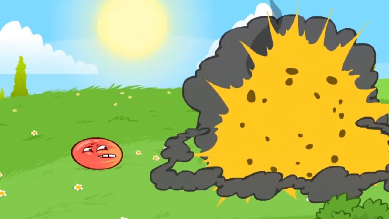 red ball 4 - red ball vs first boss - YouTube