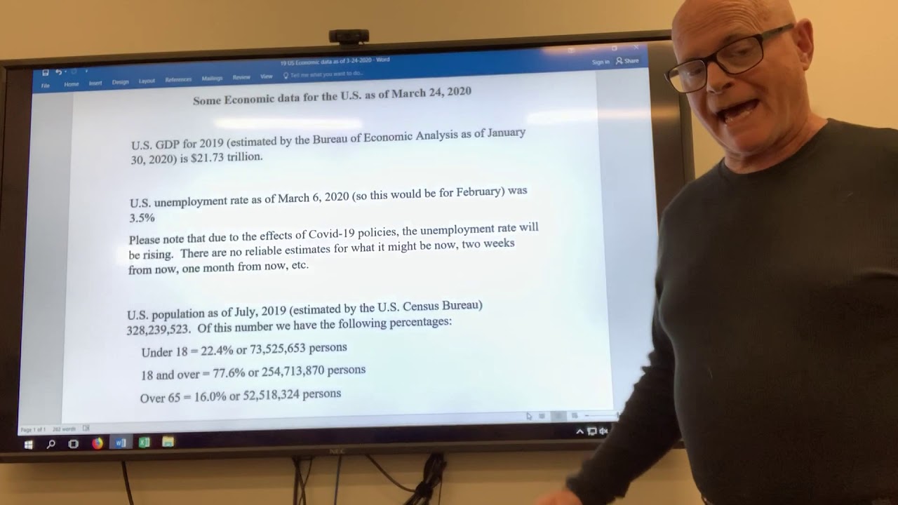 Economic stimulus package 3 24 2020 - YouTube