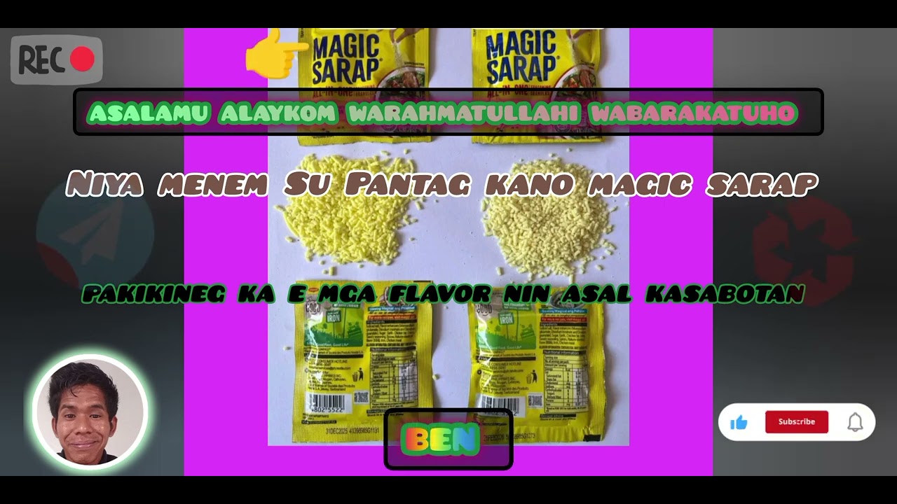 pakinggan ang patungkol sa mga flavor ng magic sarap - YouTube