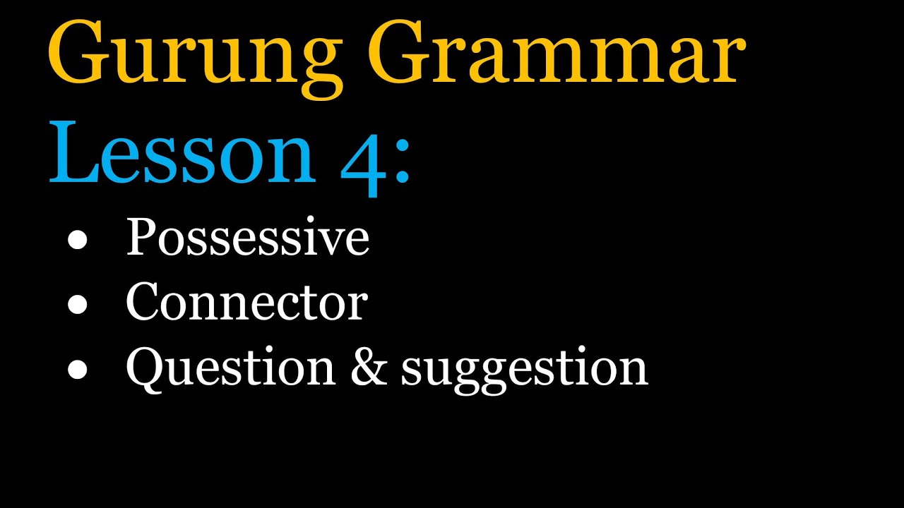Gurung Language BBB: Gurung Grammar - YouTube