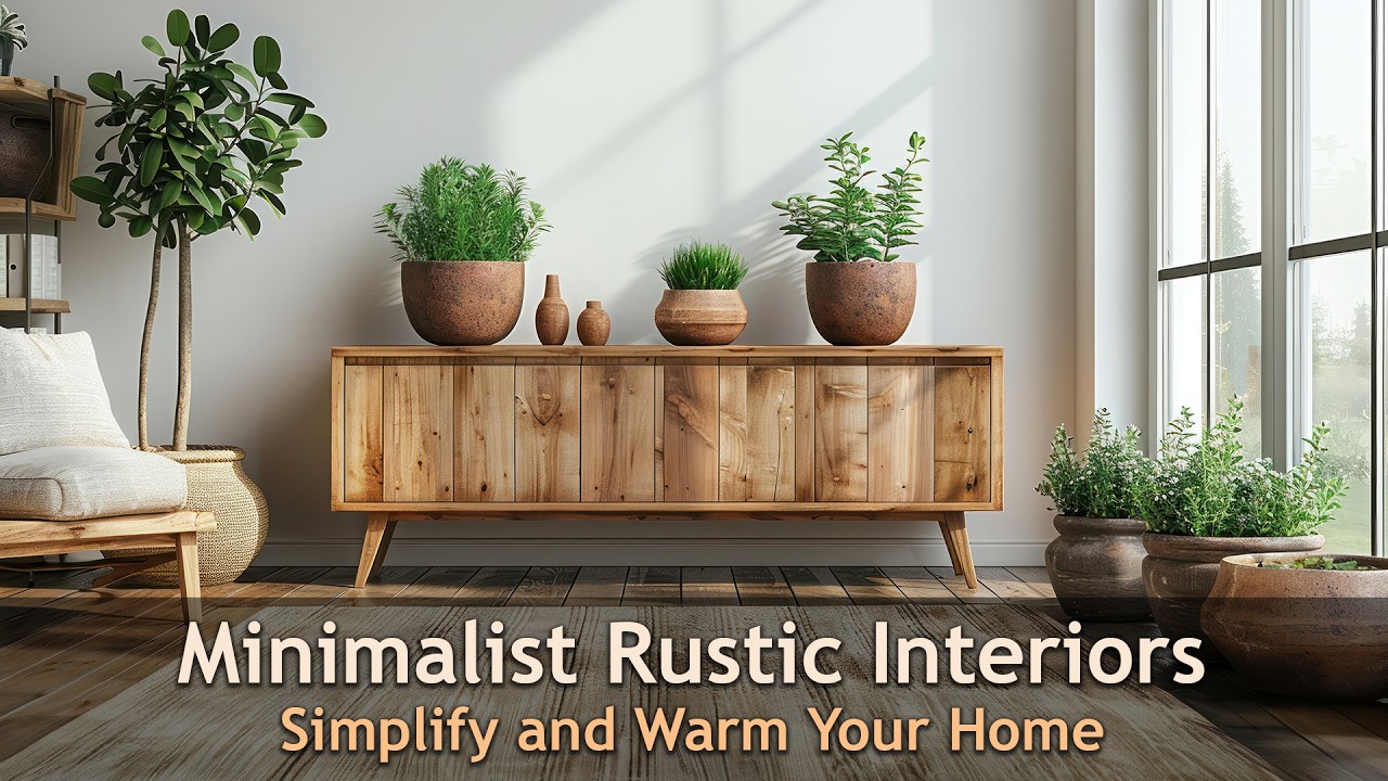 Transform Your Home with Minimalist Rustic Interior Design - YouTube
