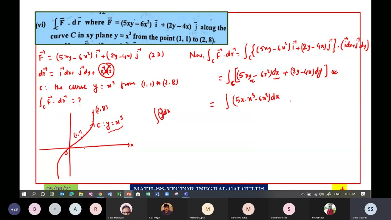 Engg Mathematics III BCT II I 2021-05-08 ss integration - YouTube