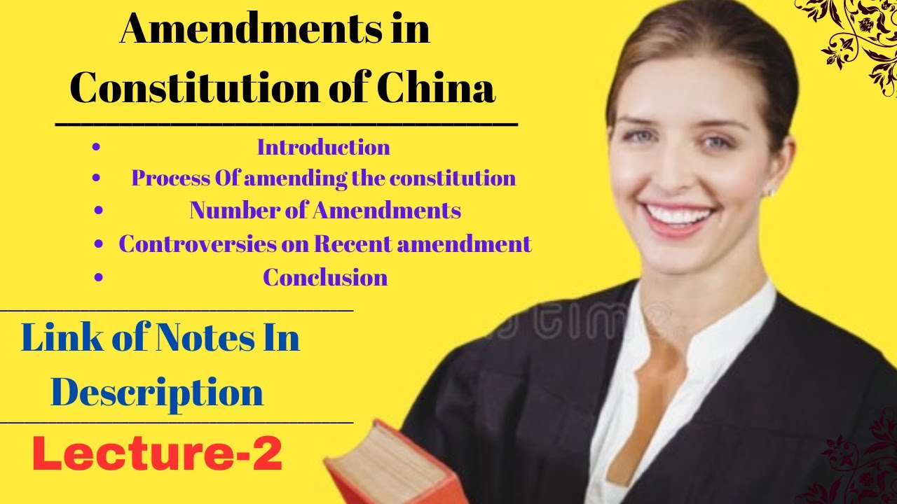 Amendments in Constitution Of China | @ayeshayibrahim @LisalsLaw - YouTube