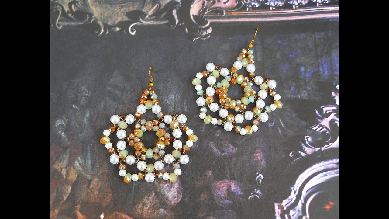Tutorial modulo ROYAL per Orecchini o Ciondolo - Perle Superduo Rocailles DIY - YouTube