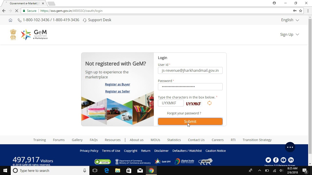 Navigation from GeM 3.0 to GeM 2.0 Version - YouTube