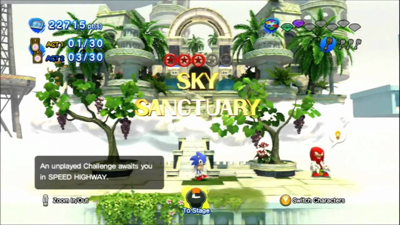 Sonic Generations - World Menu - YouTube