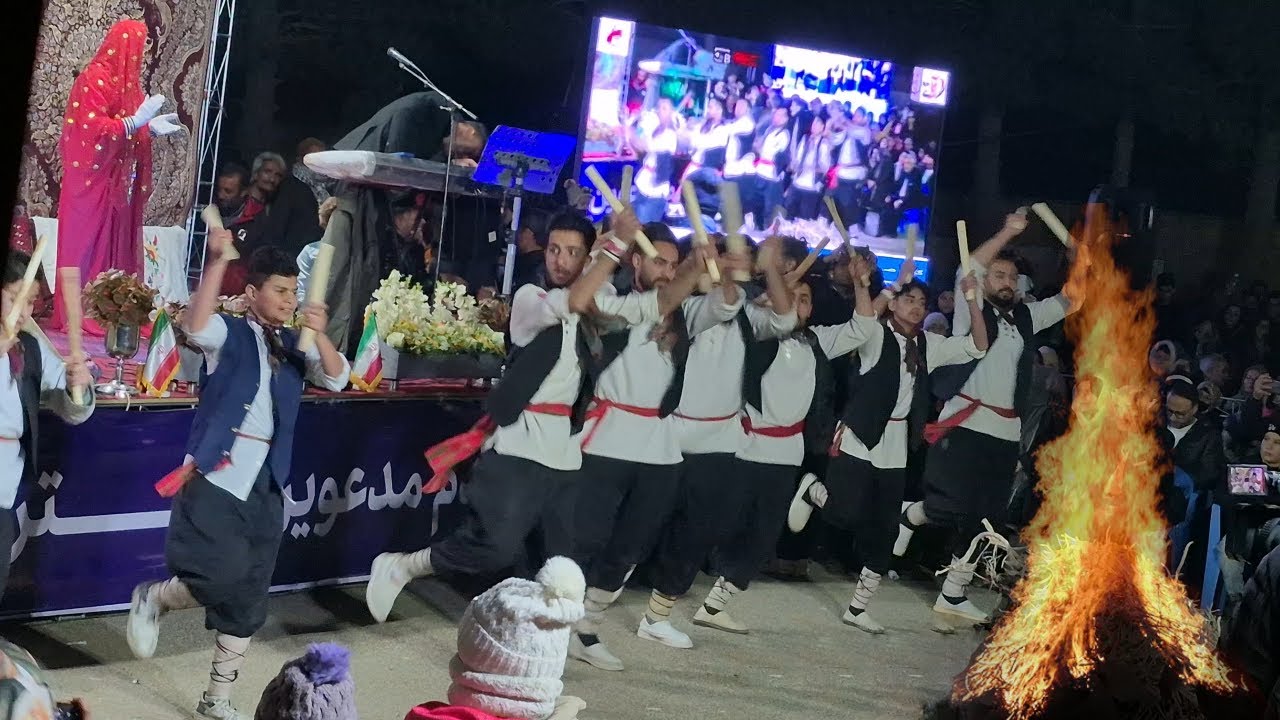 Iranian Ancient Sadeh Festival: Traditional Dances Around the Fire and ...