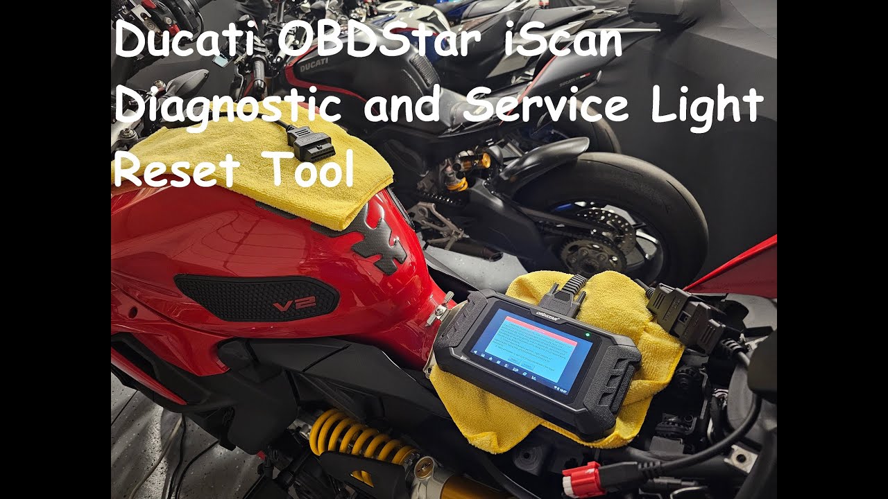 Ducati OBDStar iScan Diagnostic and Service Light Reset Tool - YouTube