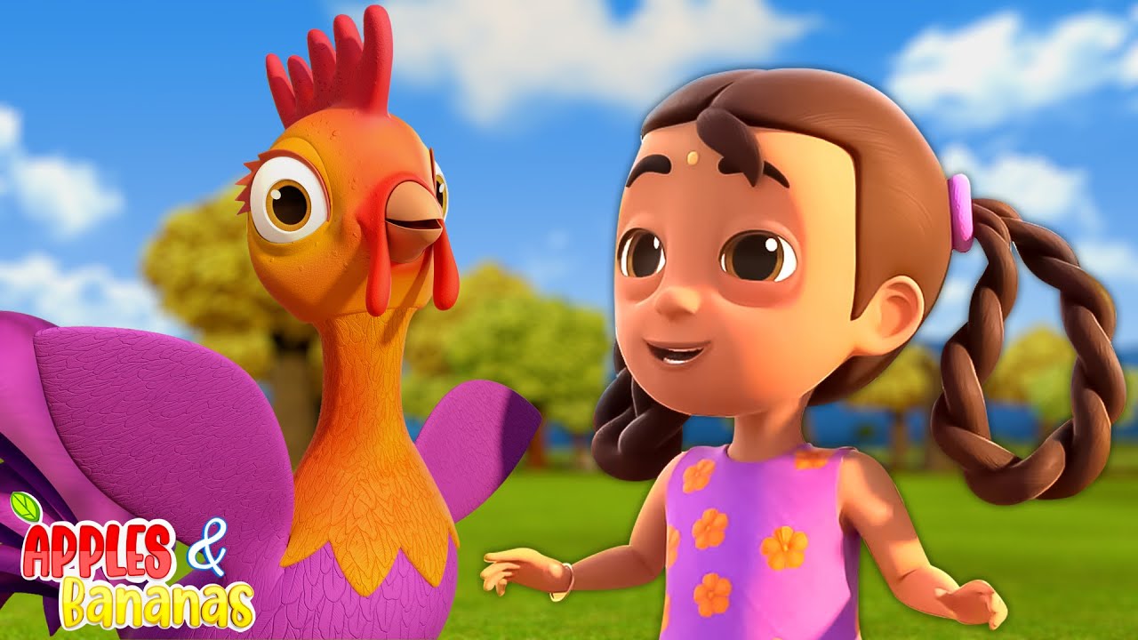 Kukdoo Koo Poem for Kids, कुकडू कू, Best Cartoon Nursery Rhymes and ...