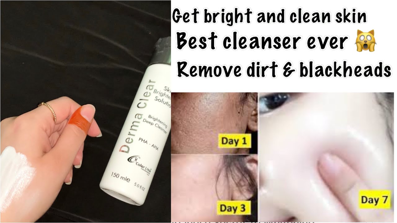 Derma clear skin brightening solution/Brightening Deep Cleanser honest ...