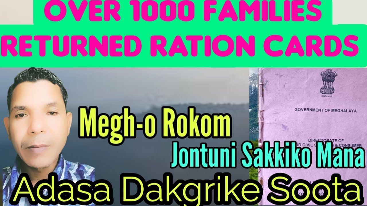 27 07 2025| Over 1000 Families returned Ration Cards| Achik News| Garo ...