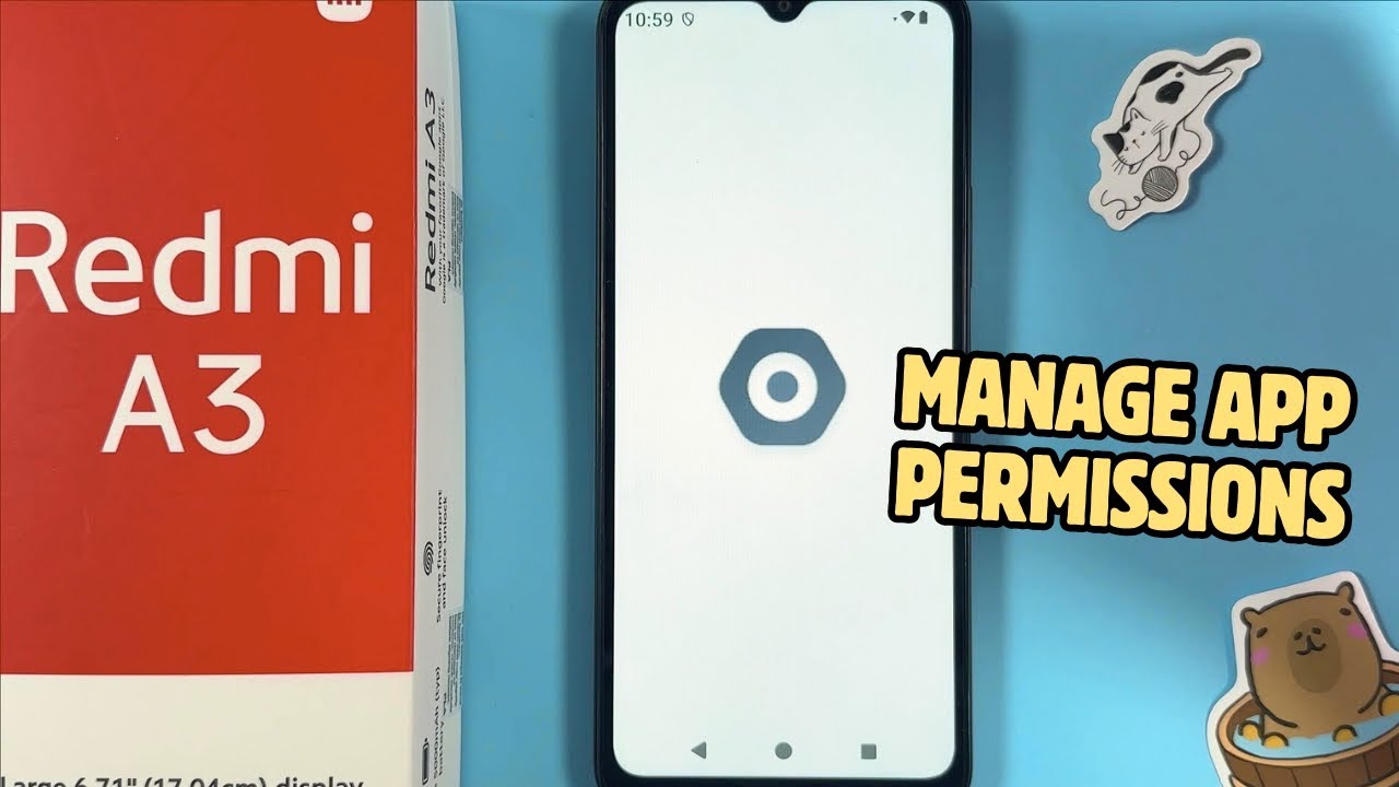 How to Manage App Permissions on Xiaomi Redmi A3 - YouTube