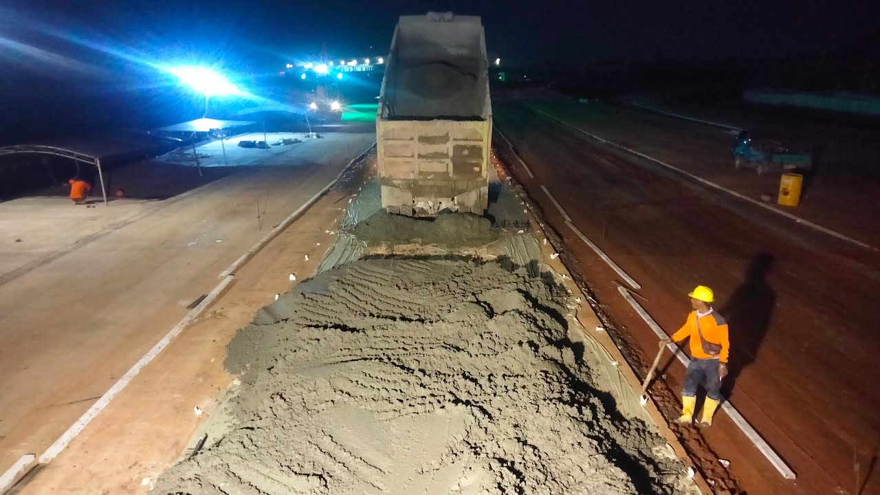 🔴LIVE Pengecoran Rigid Pavement Area Narogong || Toll Cimanggis ...