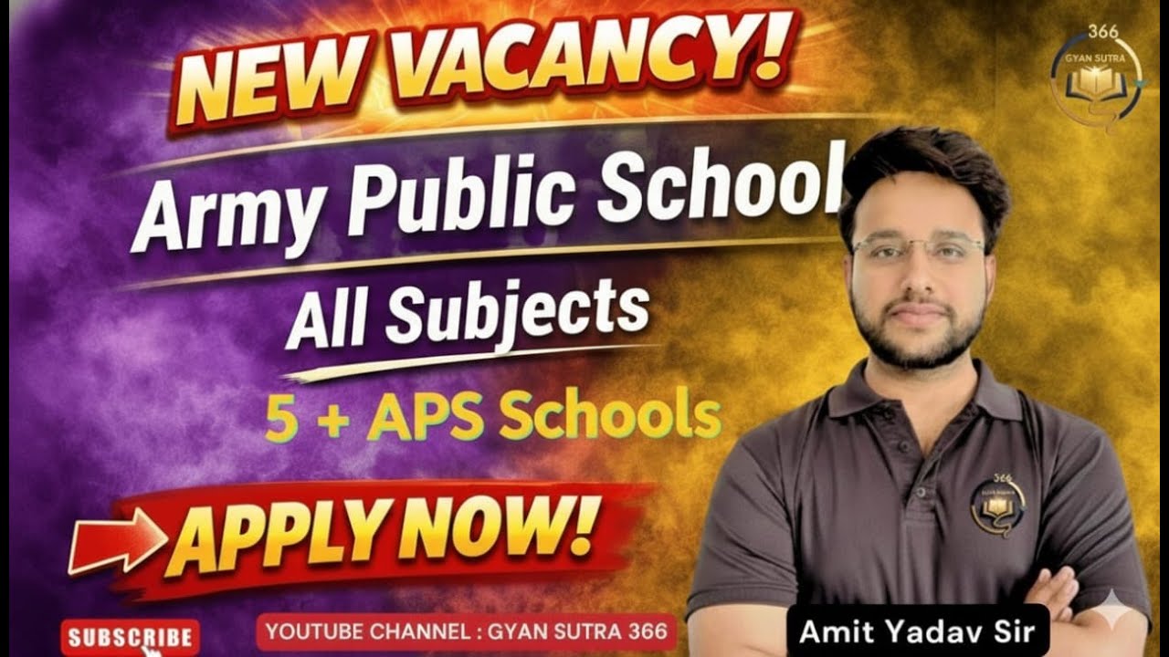 Army Public School Vacancy 2026 | APS Birpur, Clement Town, Lansdowne ...