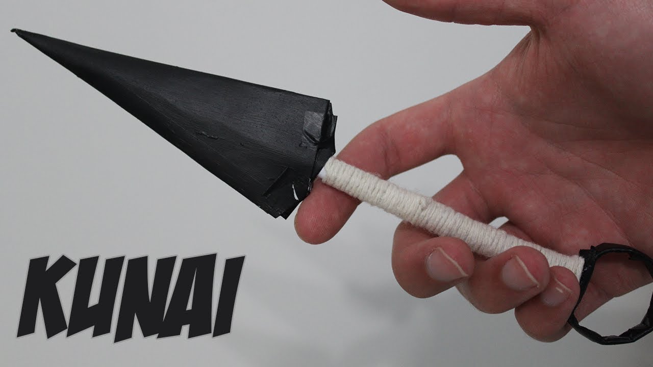 COMO FAZER A KUNAI DO NARUTO - YouTube