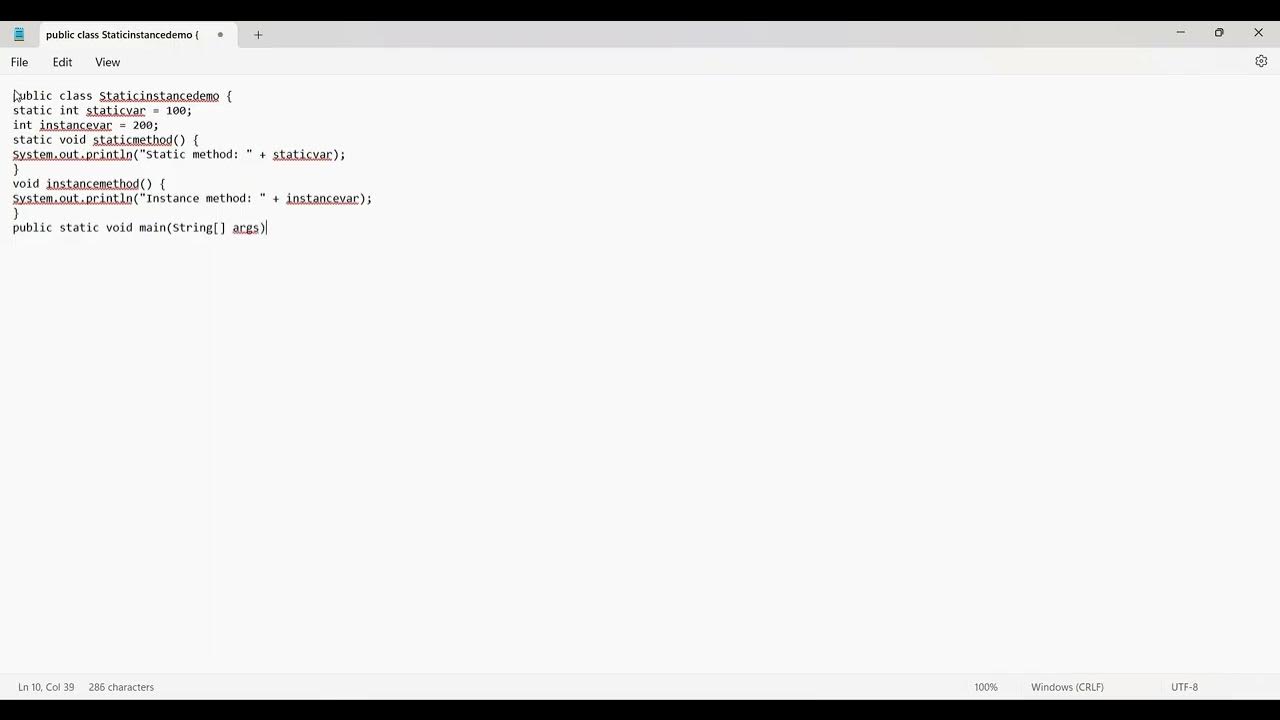 Static and Instance Data Members & Methods - YouTube