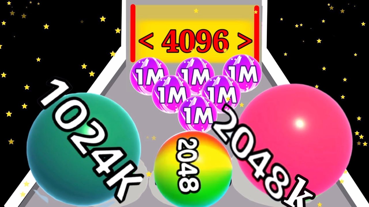🏈 Satisfying Mobile Game / Ball run infinity - Ball run 2048 max Level ...