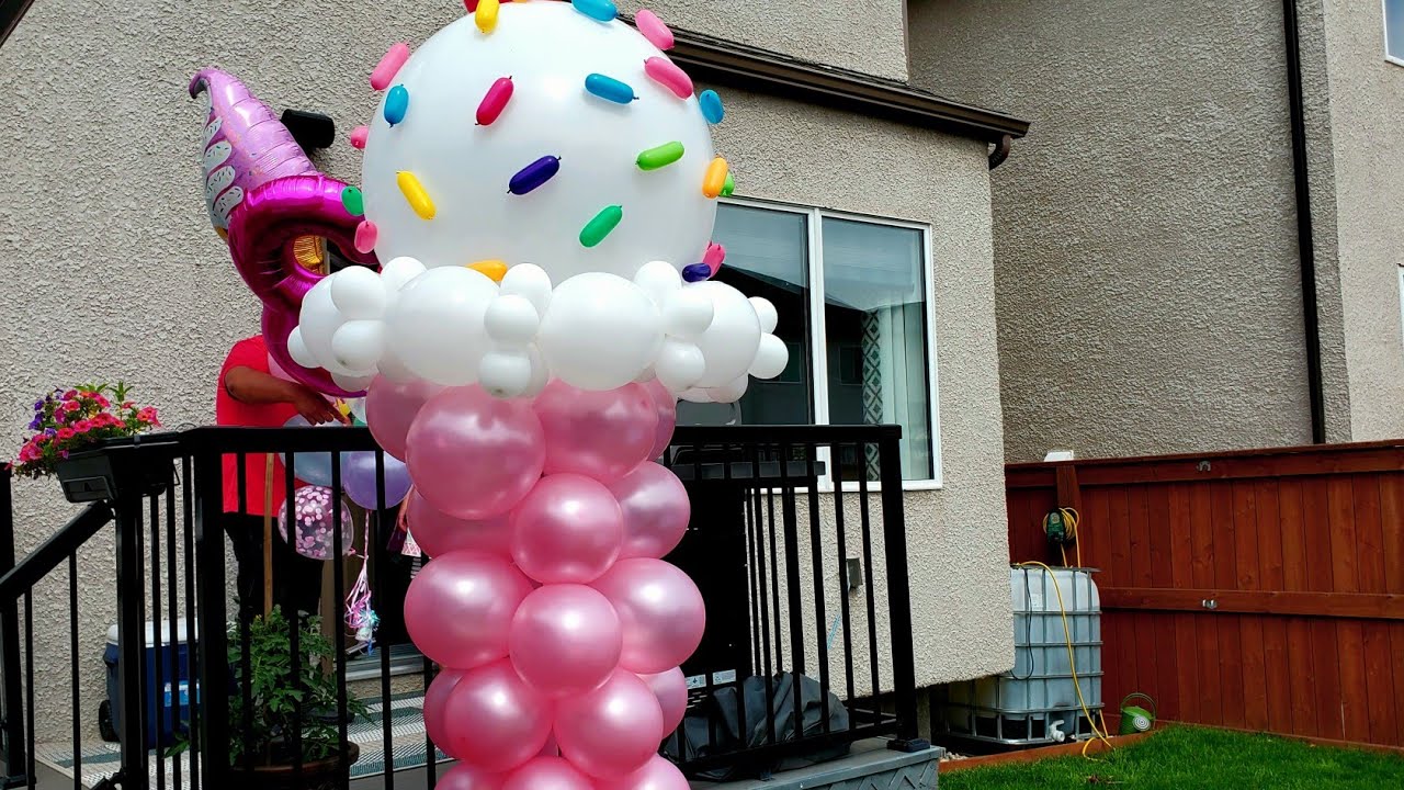 7ft. Balloon Ice Cream Ideas - YouTube
