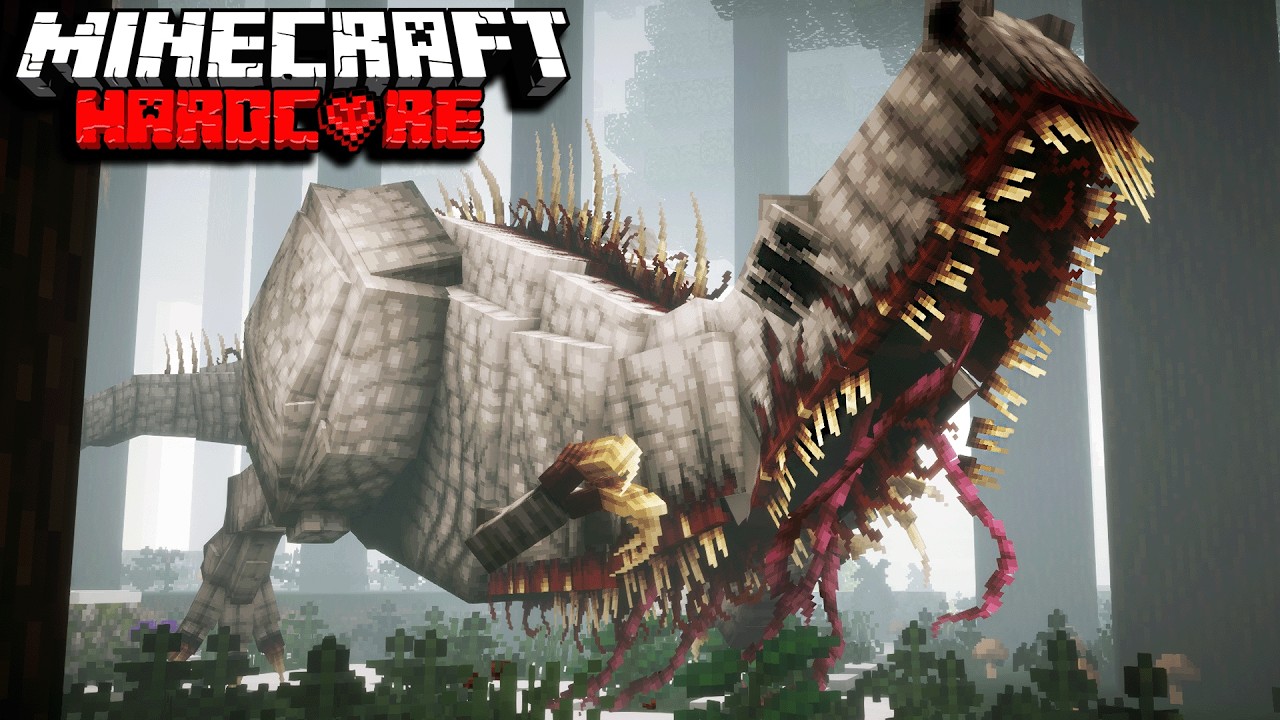 Minecraft’s NEW Dinosaur Horror Mod Is TERRIFYING.. - YouTube