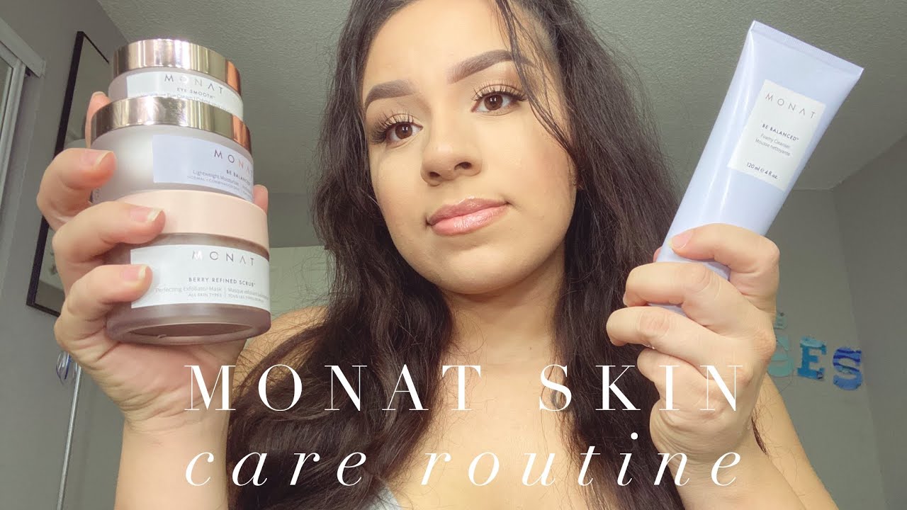 SKIN care routine with MONAT products - YouTube
