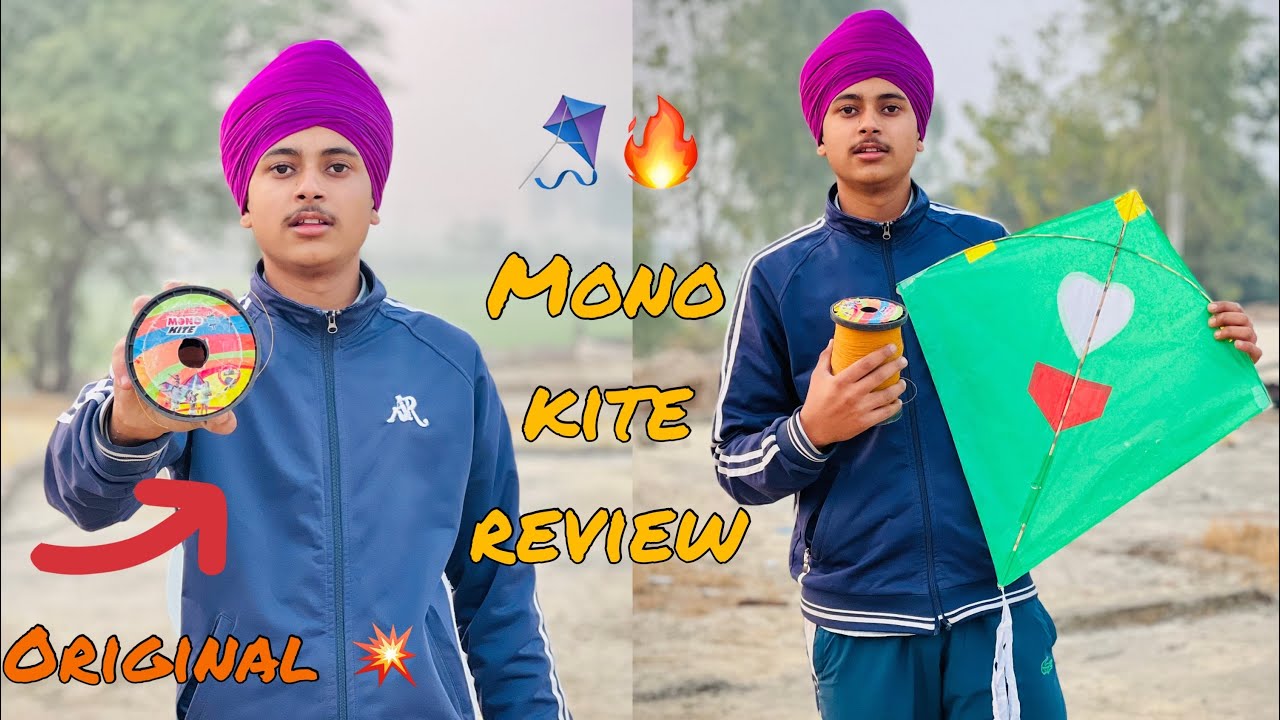 Original mono kite review 💥 flying big kites 🪁 desi patangbazzi || mono ...