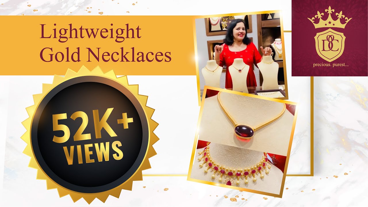 Lightweight Necklaces | 1 Pavan to 3 Pavan (8 grams to 24 grams) - YouTube