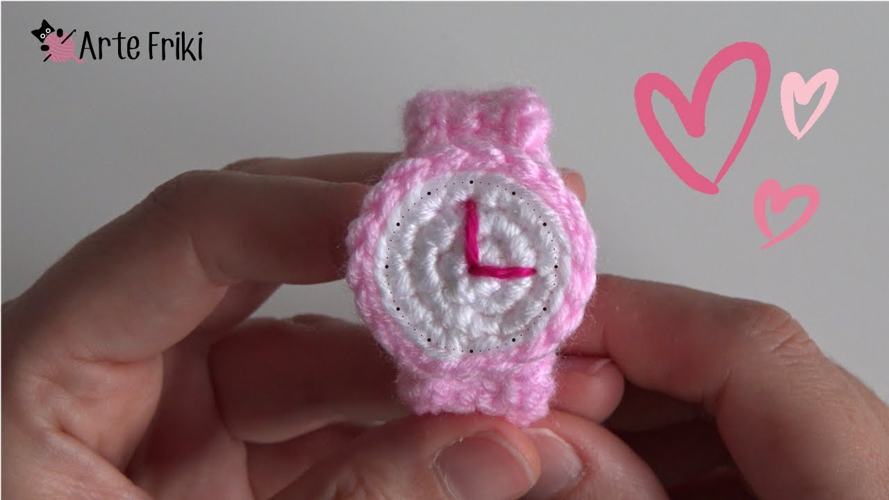 ⌚️ Cómo hacer un RELOJ de CROCHET 🎁 El regalo perfecto para niños y ...