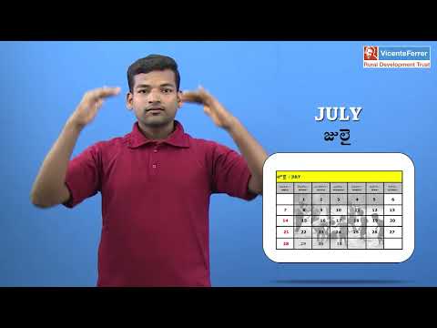 Indian Sign Language Digital Dictionary - Calendar