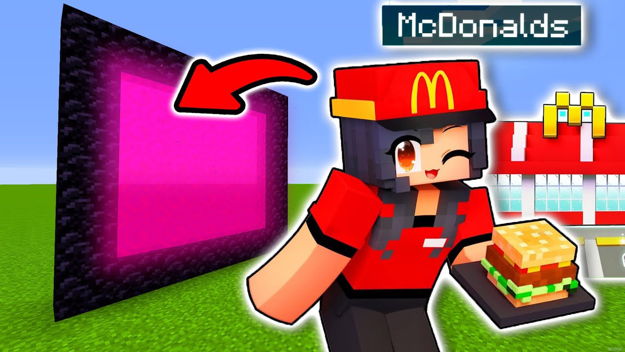 How To Make A Portal To The Aphmau MCDONALDS Dimension in Minecraft ...