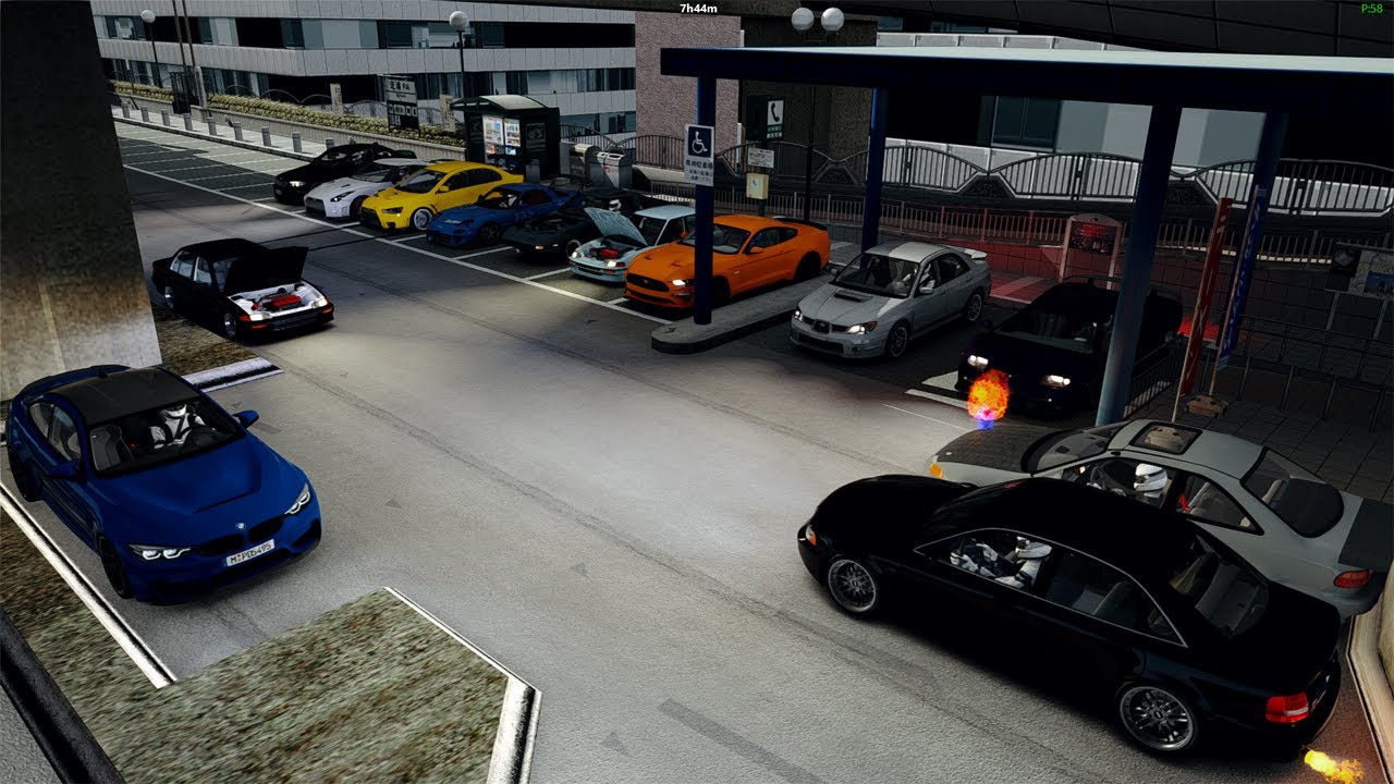 Shuto Car Meet Cruise/Street Racing (467HP WRX, Civics, GTRs, RX7 ...