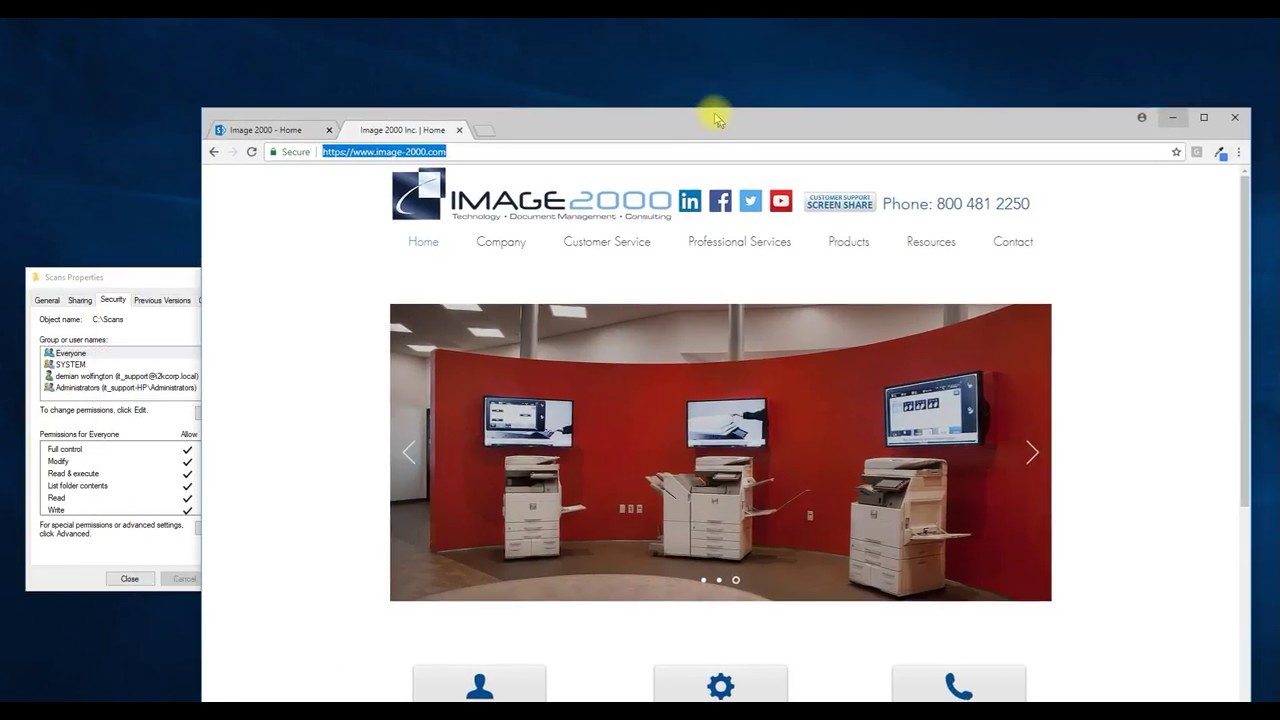 SHARP Scan to Folder SMB 2018 - YouTube