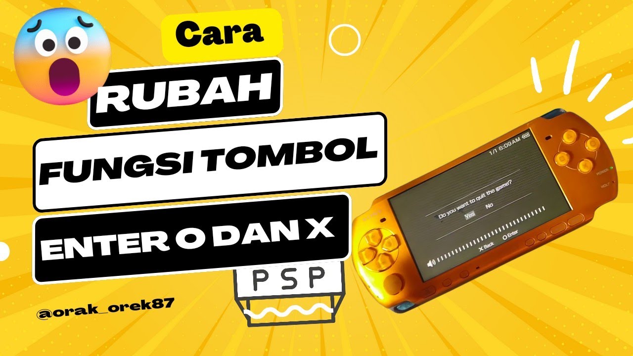 RUBAH FUNGSI TOMBOL PSP ENTER O JADI X ATAU SEBALIKNYA TERNYATA MUDAH⁉️ ...