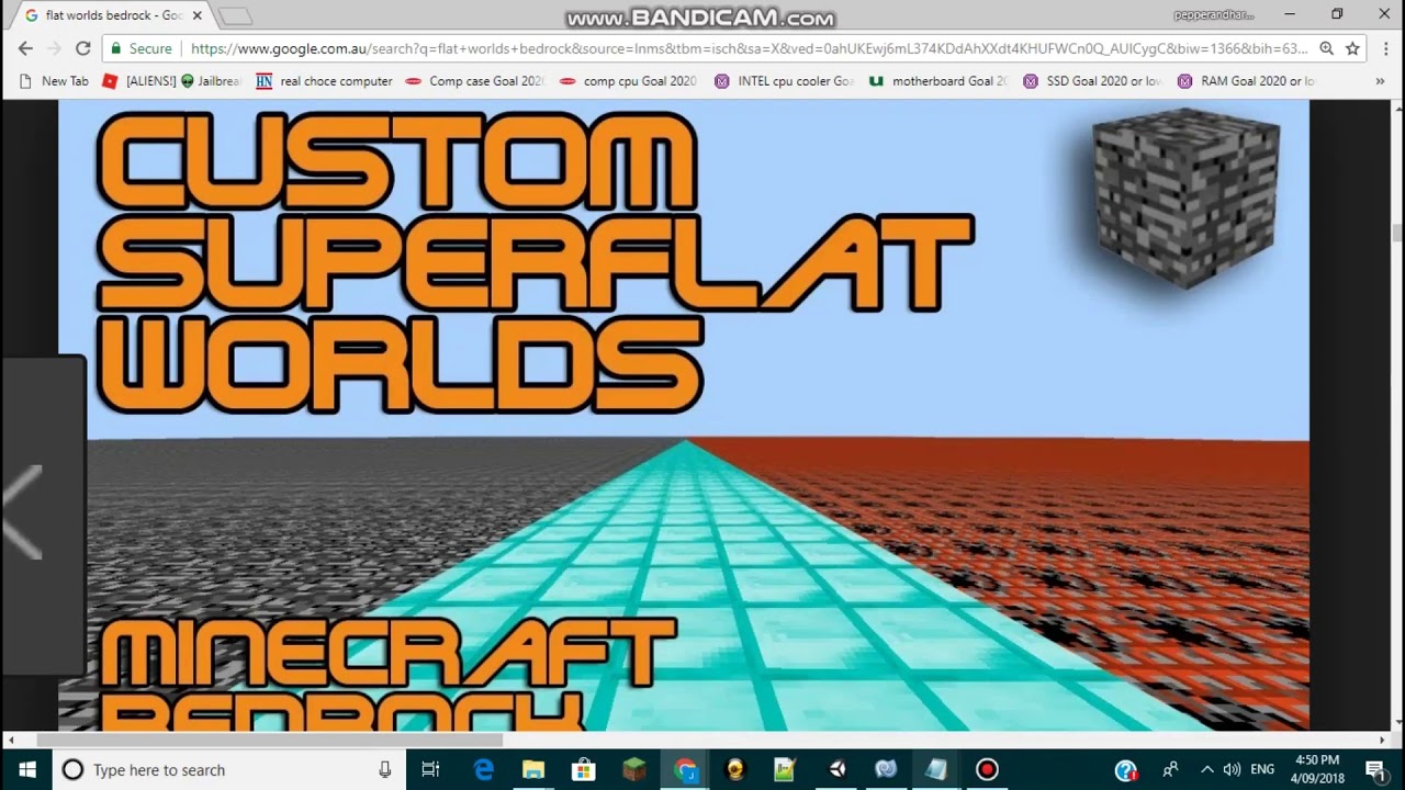 Minecraft Bedrock FLAT WORLDS - YouTube