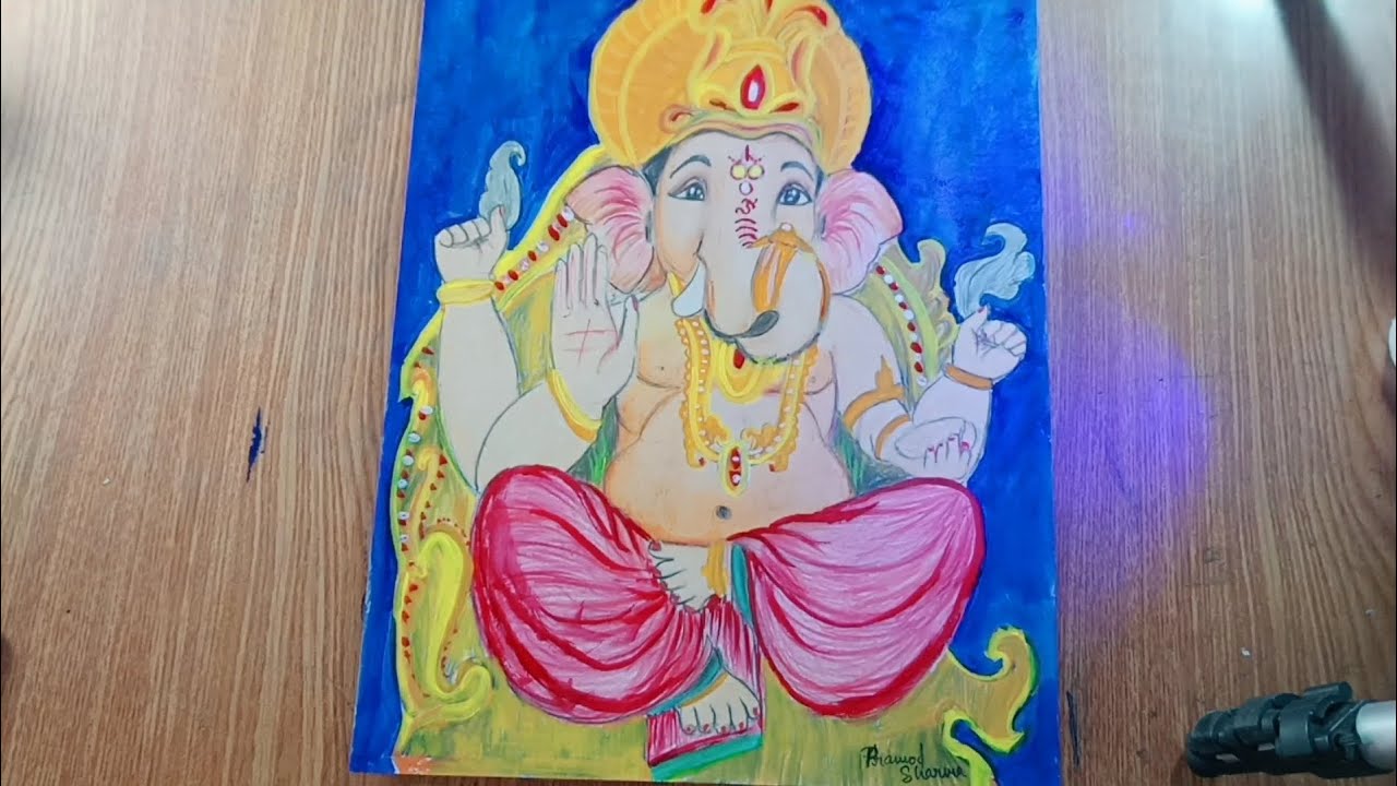 Ganpati Bappa Drawing 🙏🏻 ️ || Part -2 || Artist Pramod Sharma || # ...