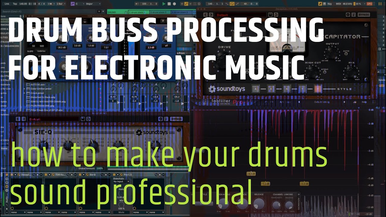How To Process Drums For Electronic Music - Buss Processing Fundamentals In #abletonlive ...